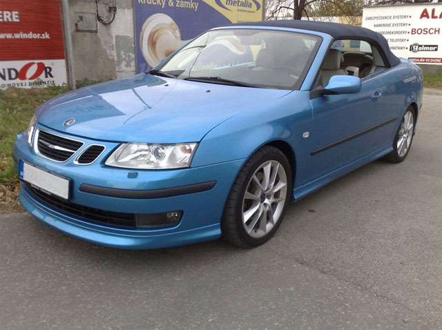 SkyBlue colour Saab 9-3 Griffin Convertible MY2012 ~ SAABISM