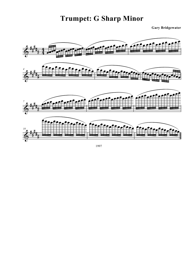Trumpet: Trumpet: G Sharp Minor