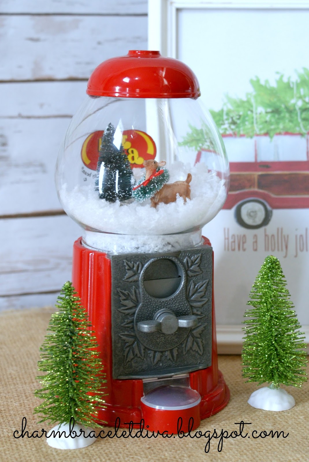 Our Hopeful Home: DIY Gumball Machine Waterless Snow Globes!