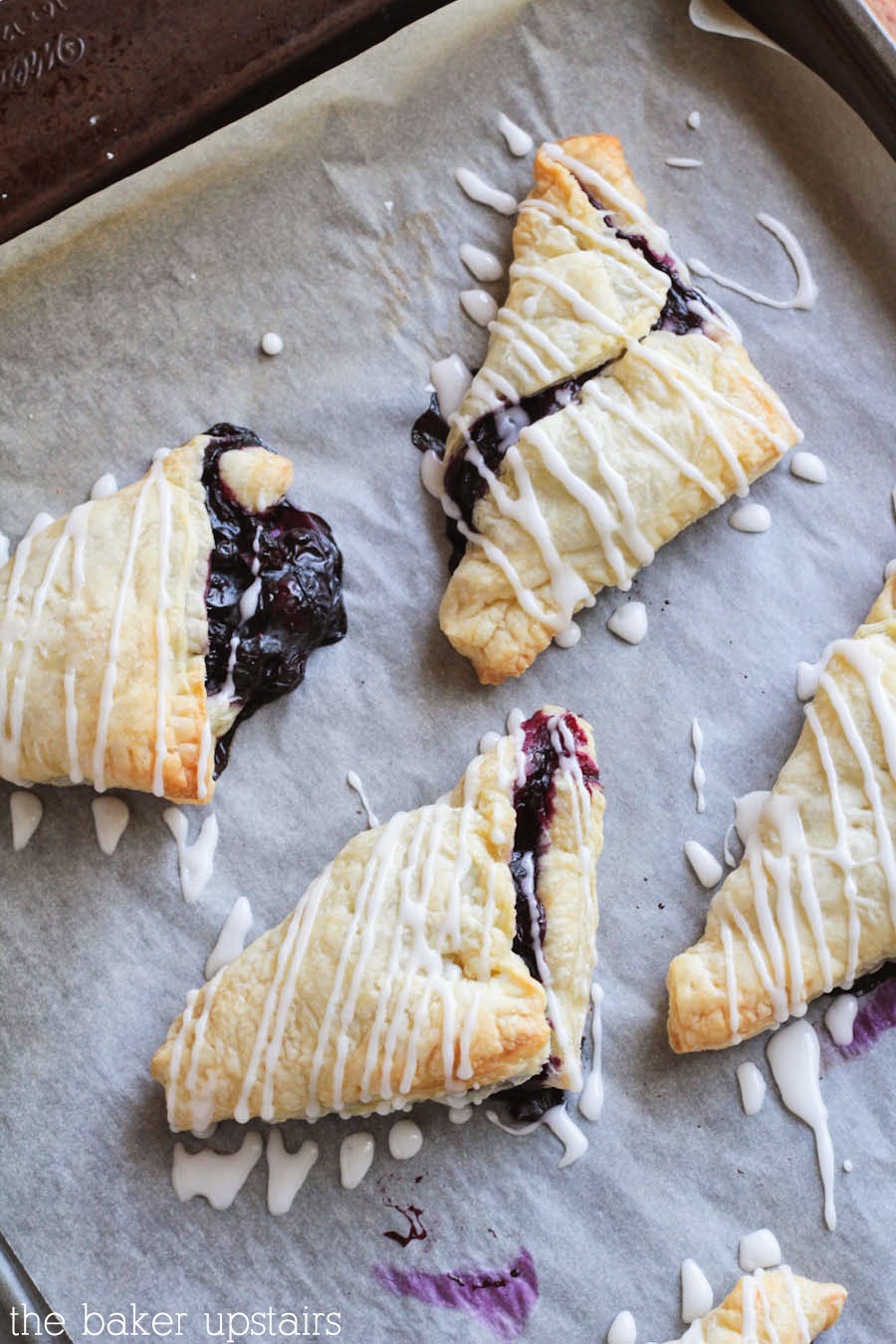 simple blueberry turnovers - The Baker Upstairs