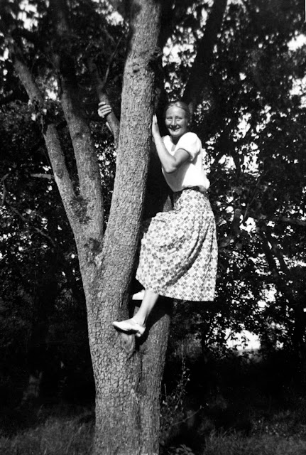 52 Vintage Snapshots Capture Young Women Jauntily Posing in Trees From ...