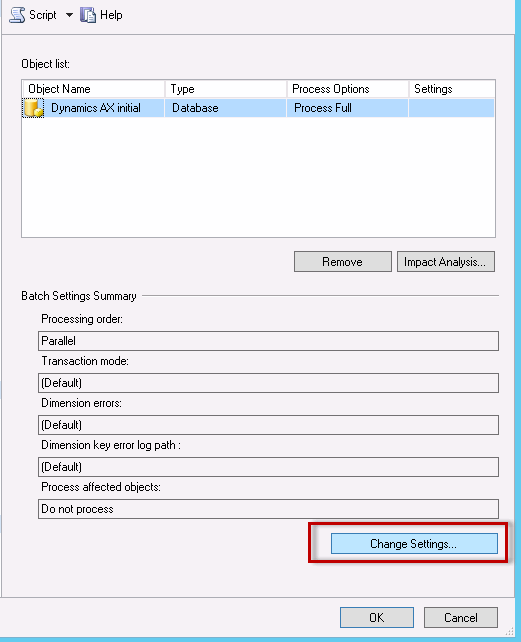 Yet Another Dynamics Ax Blog Setting Up Scheduled Processing Of Cubes In Ax2012