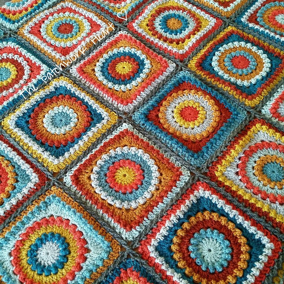 The Patchwork Heart: Continuous Flat Braid Join ~ a tutorial in UK terms