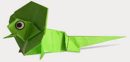 Frilled Lizard - Easy Origami instructions For Kids