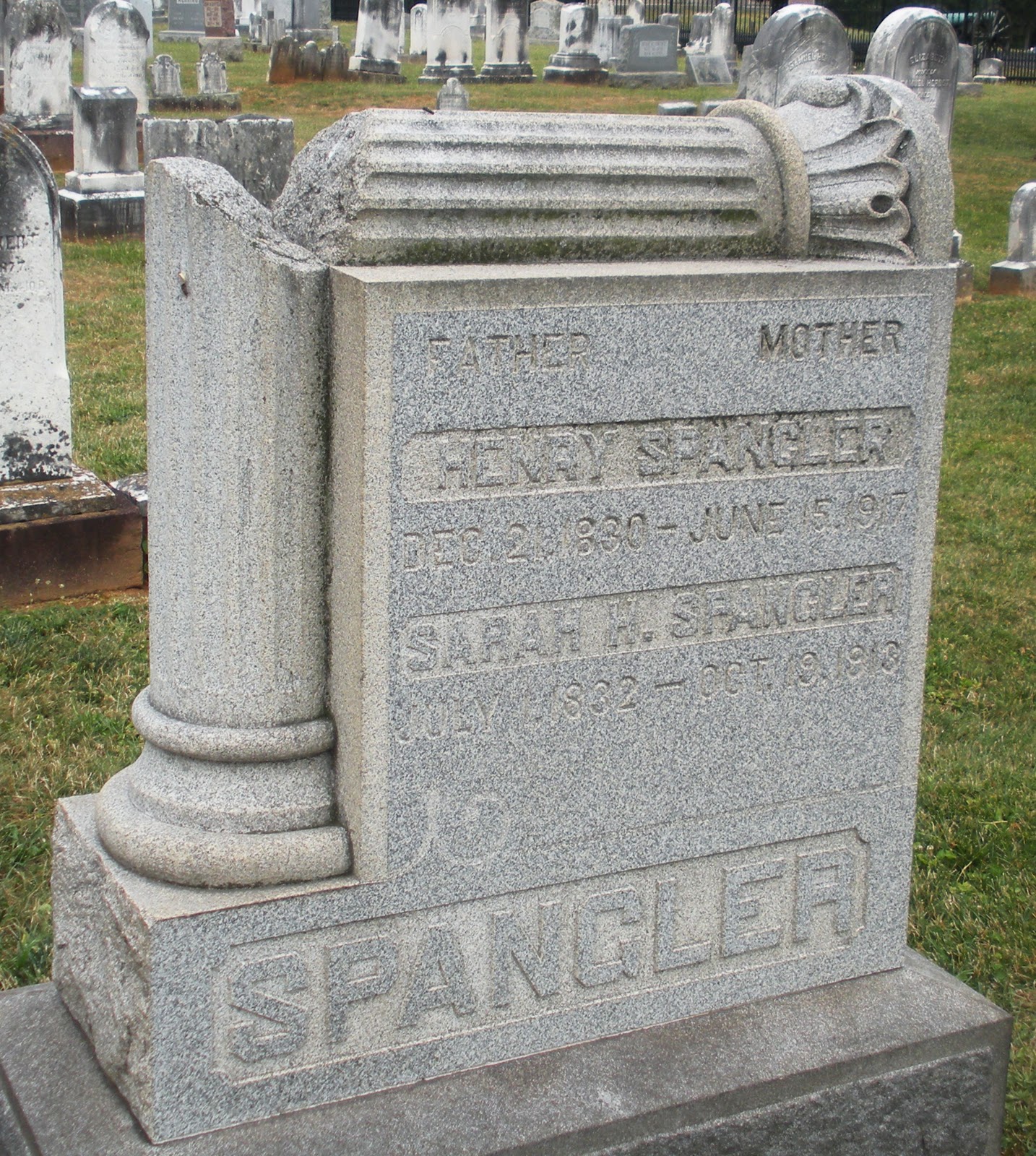 Engraved: : The Stately Column…Broken By Death