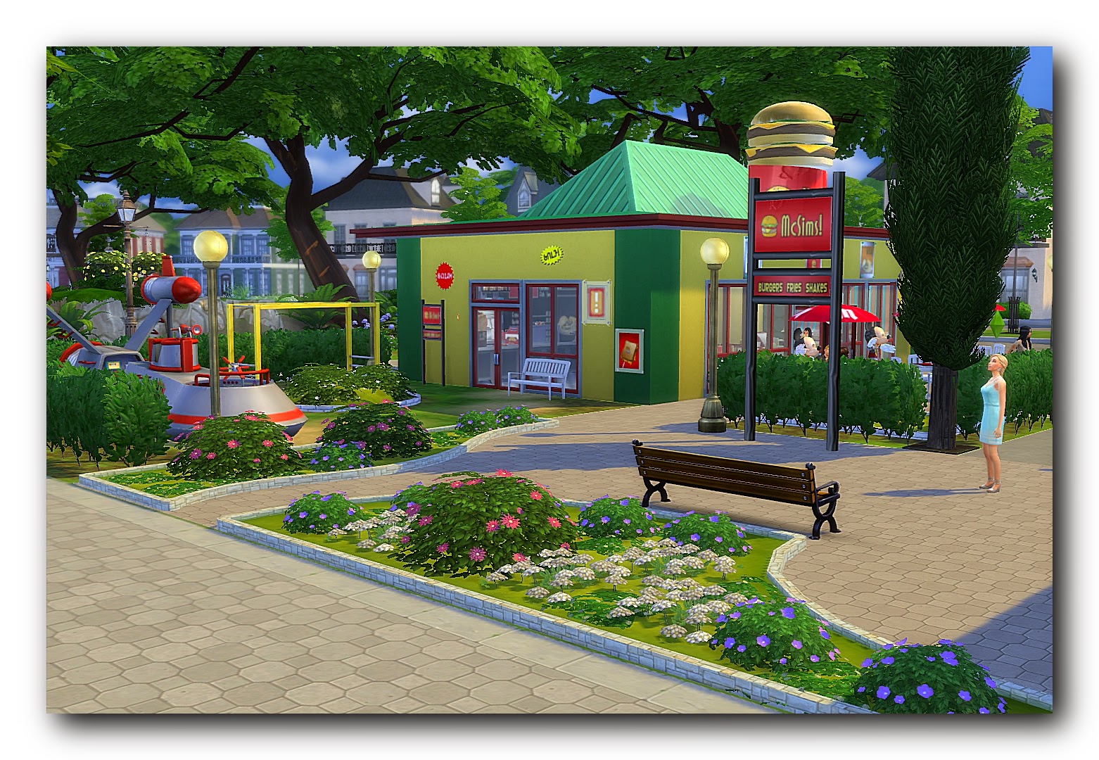 Architectural tricks from Dalila for SIMS 3-4: Sims street