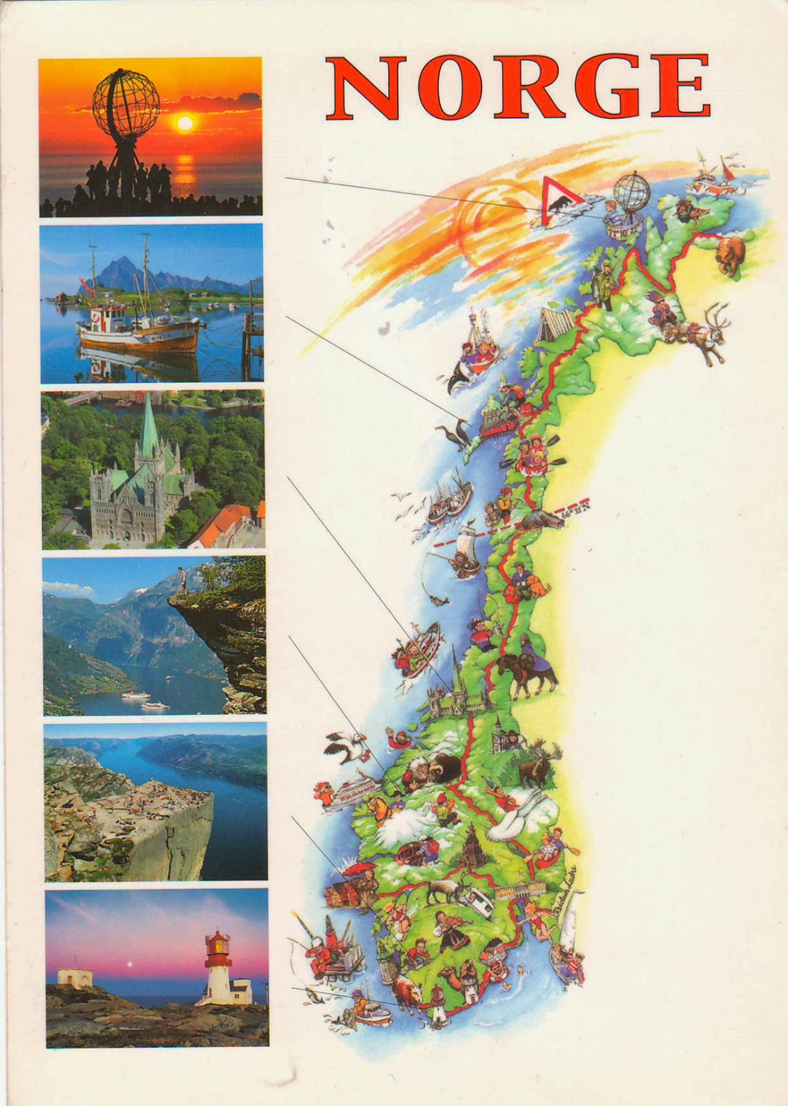 One postcard, One world: Postcard from Norway