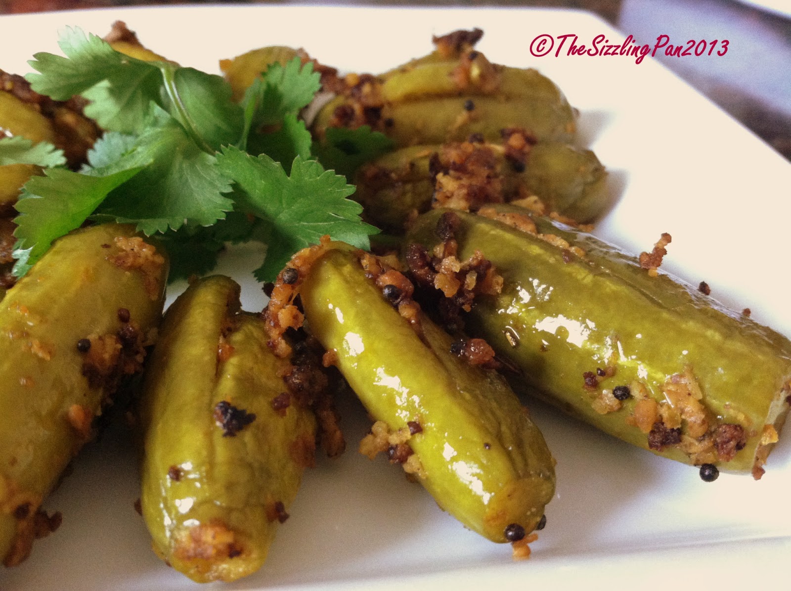 The Sizzling Pan: Bharali Tondali/ Stuffed Tindora