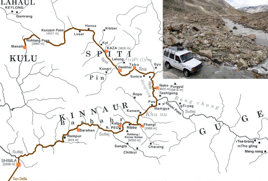 Spiti Valley On India Map - United States Map