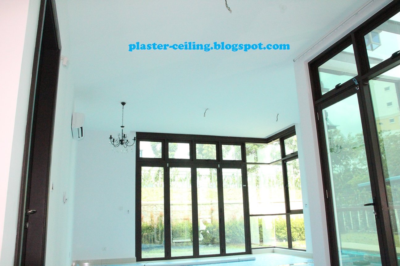 PLASTER CEILING: SILING KAYU