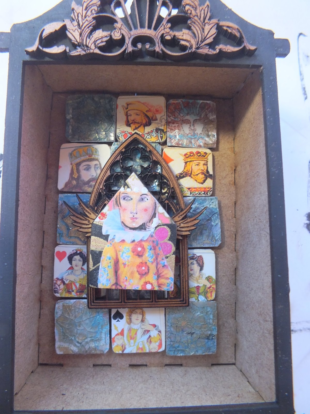 Calico Craft Parts: A Shrine to Stillness - miniature shrine by Julie Ann.