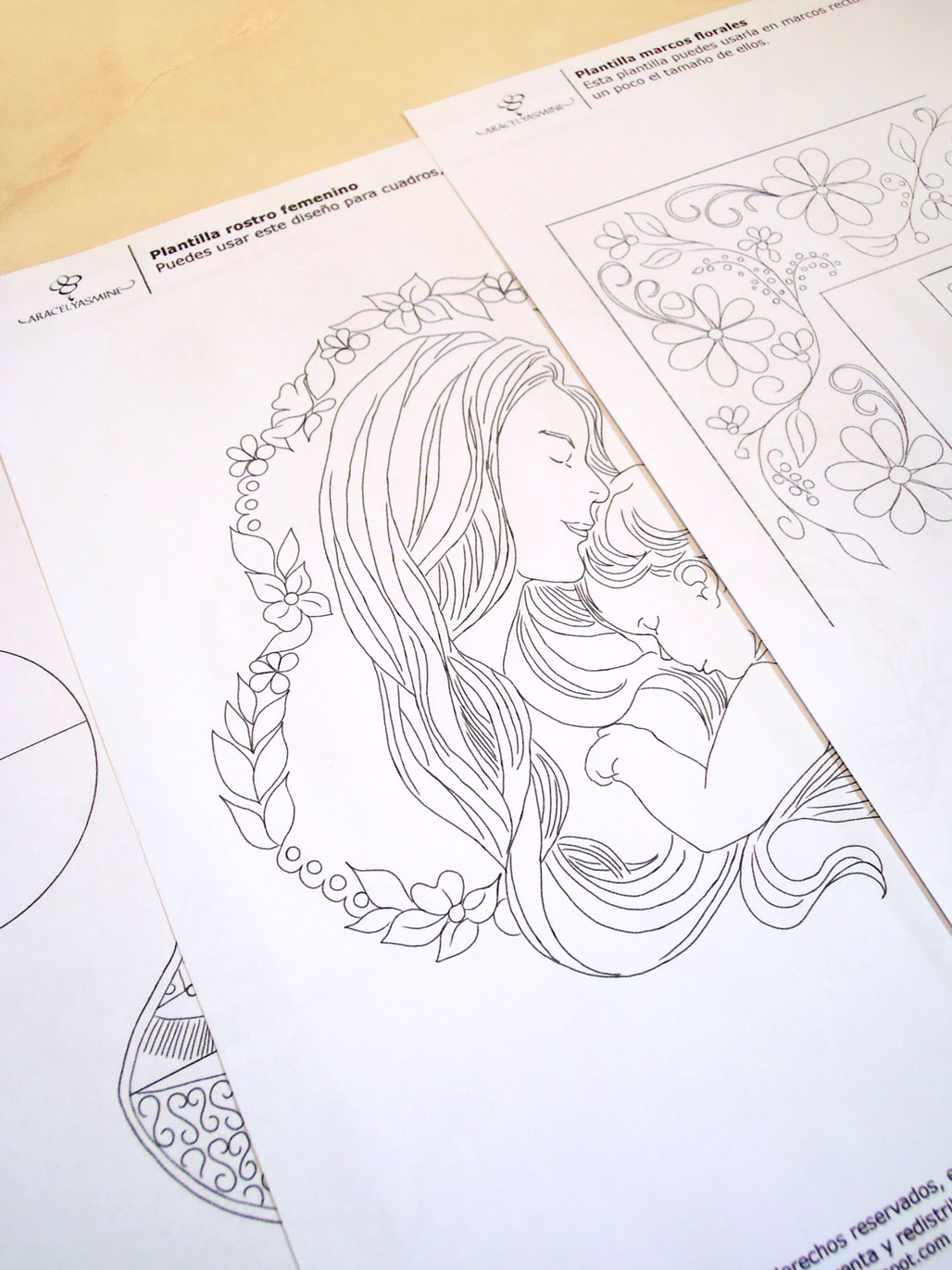 Plantillas para repujar | Aracelyasmine - Repujado en aluminio y caligrafía