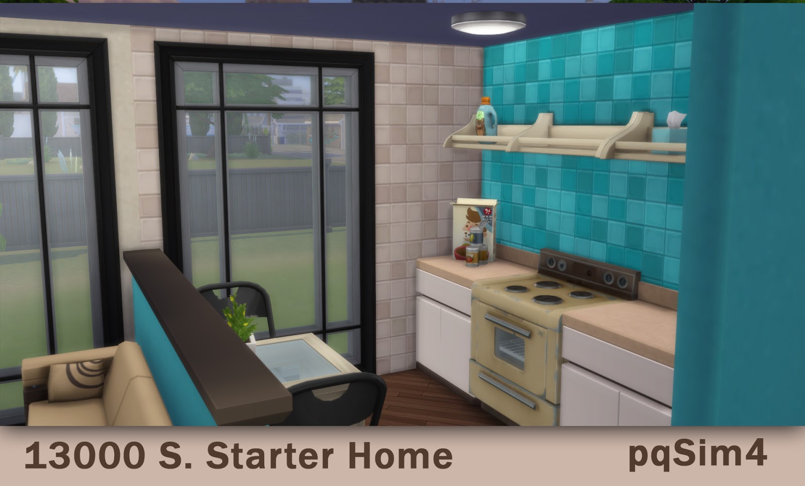 No CC. 13000 S. Starter Home. Sims 4 Speed Build and Download.