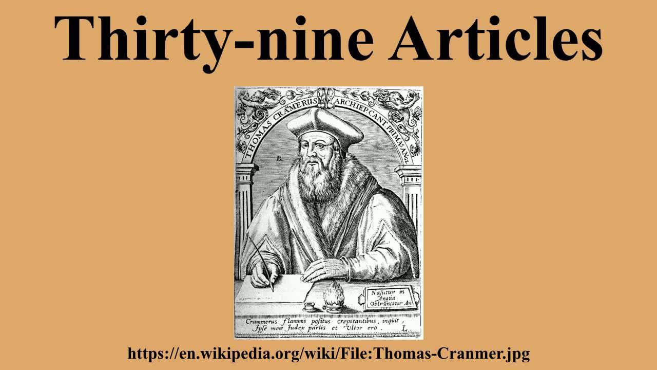 Thirty-nine Articles