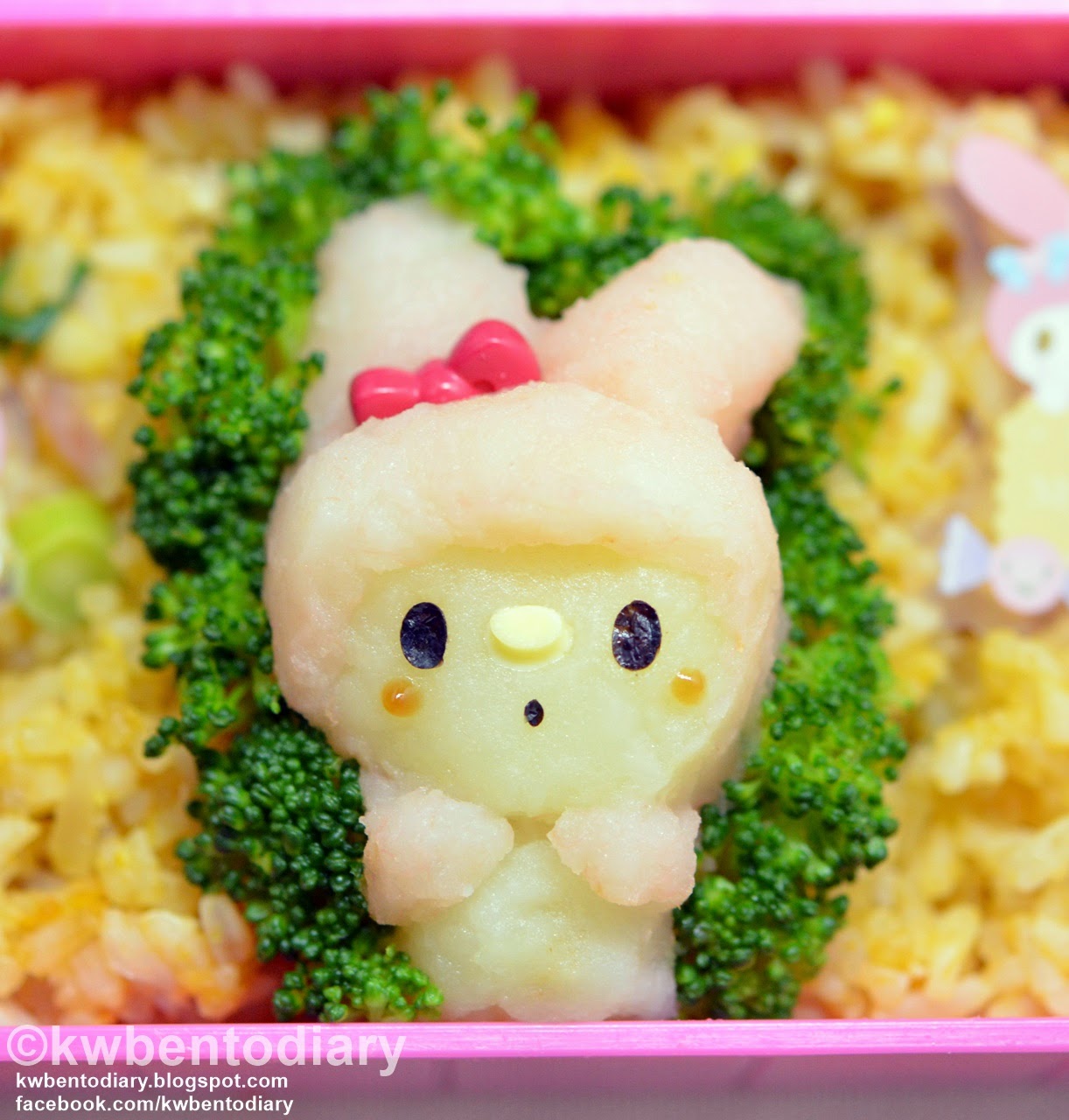 Karenwee's Bento Diary: Bento2015#Apr13~My Melody Mashed Potato
