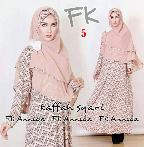 Desain Model Busana Muslim Terkini Monochrome Syari 2017