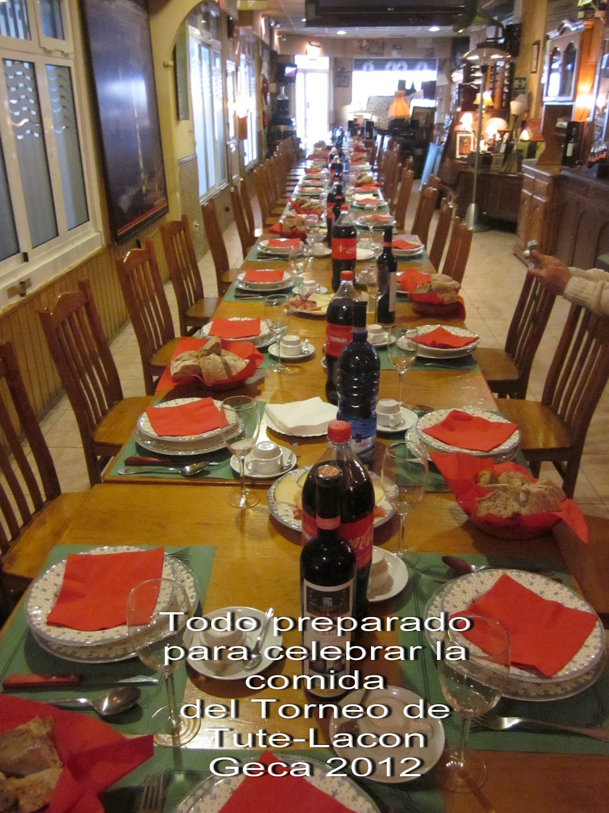 GECA Caixa Galicia: Celebración Comida Torneo Tute-Lacón