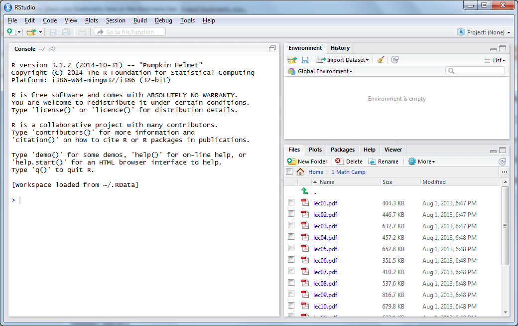 R by examples: R for Stata users (Part 1)