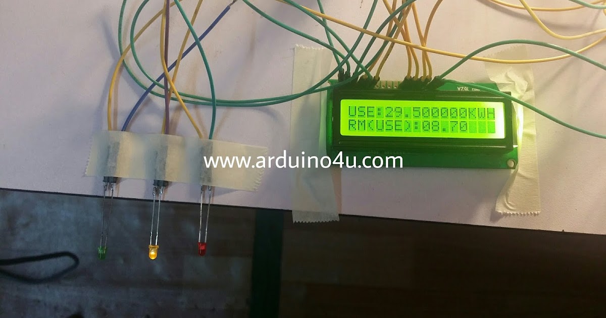 Projek Elektronik Arduino4u.com: 15.KWH meter