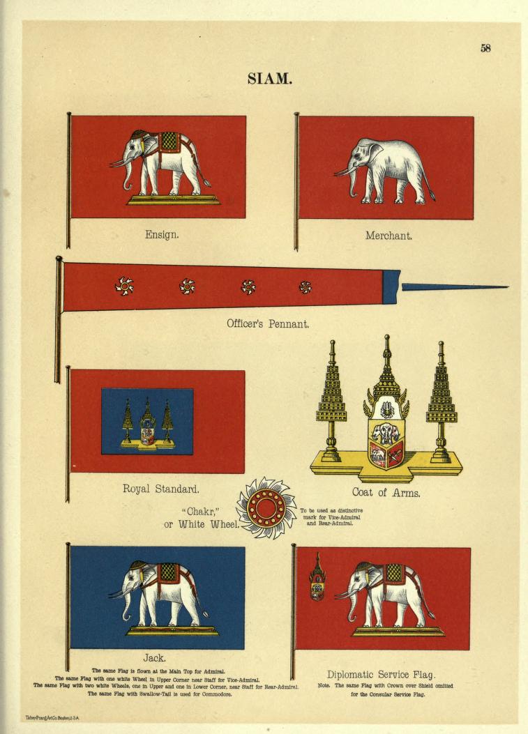 mochi thinking: Flags of maritime nations (1899) （navy Department）US ...