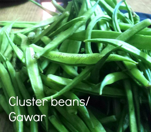 Jo's culinary journey: Gawar( cluster beans) ki subzi
