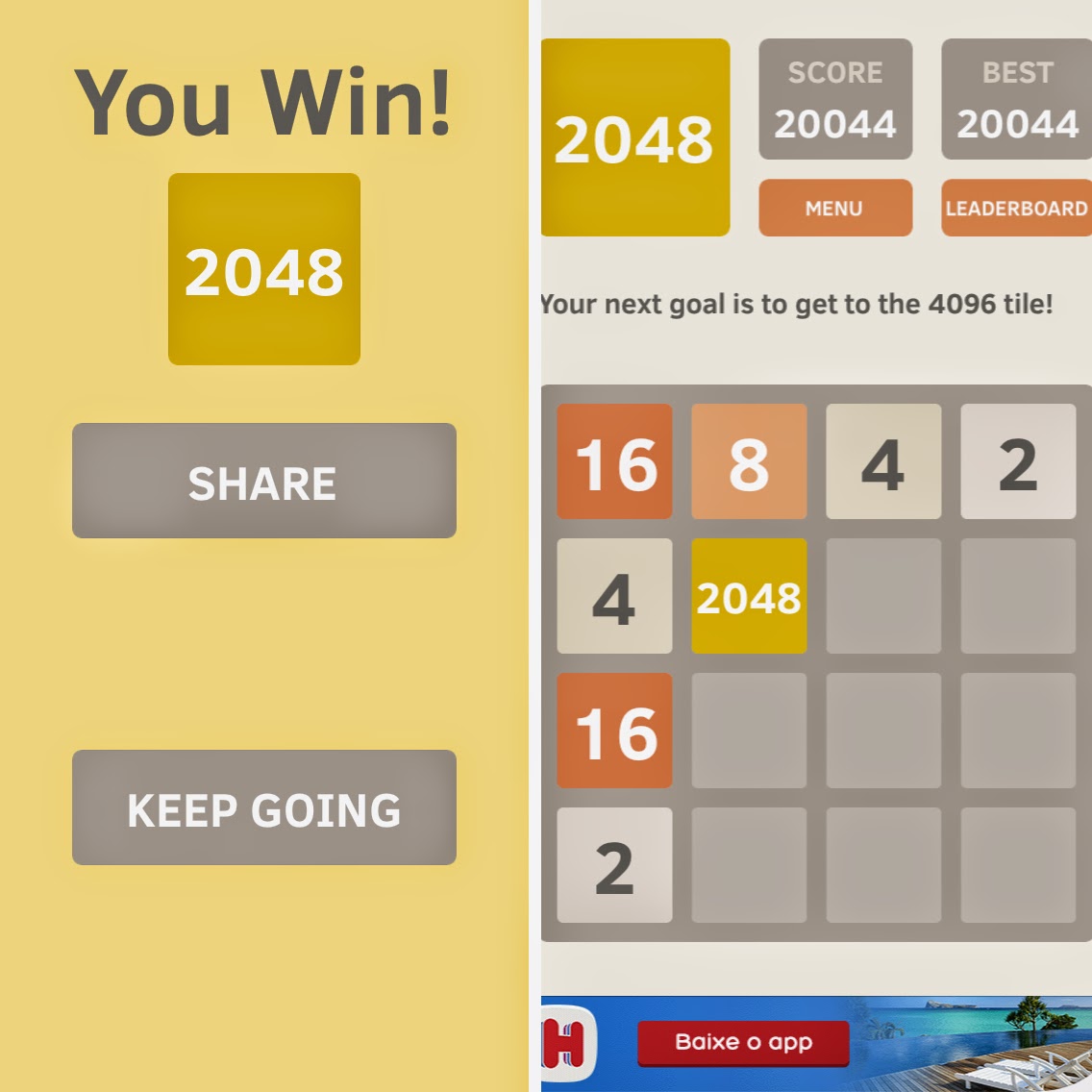 Mix de referências: Jogo 2048, estratégia para ganhar