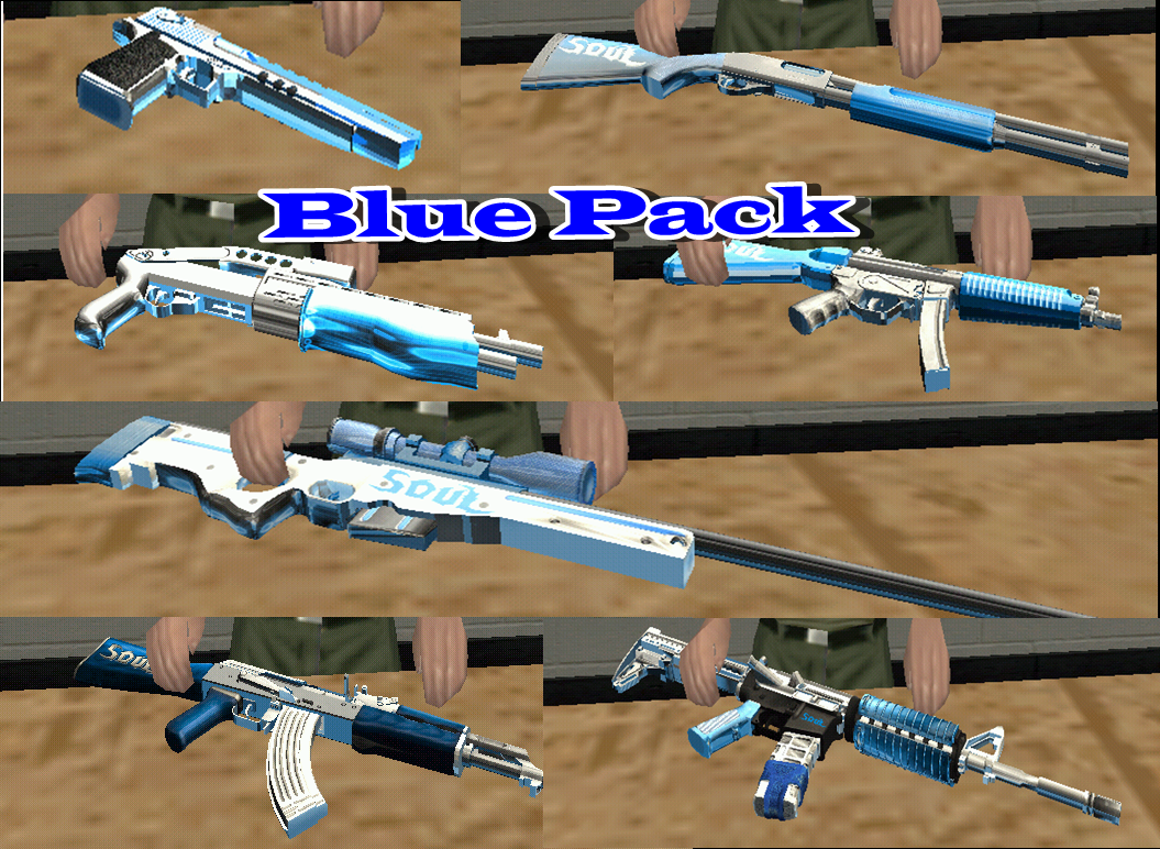 Demons of Drift | Mods para GTA San Andreas: Blue Pack - Pack de armas ...