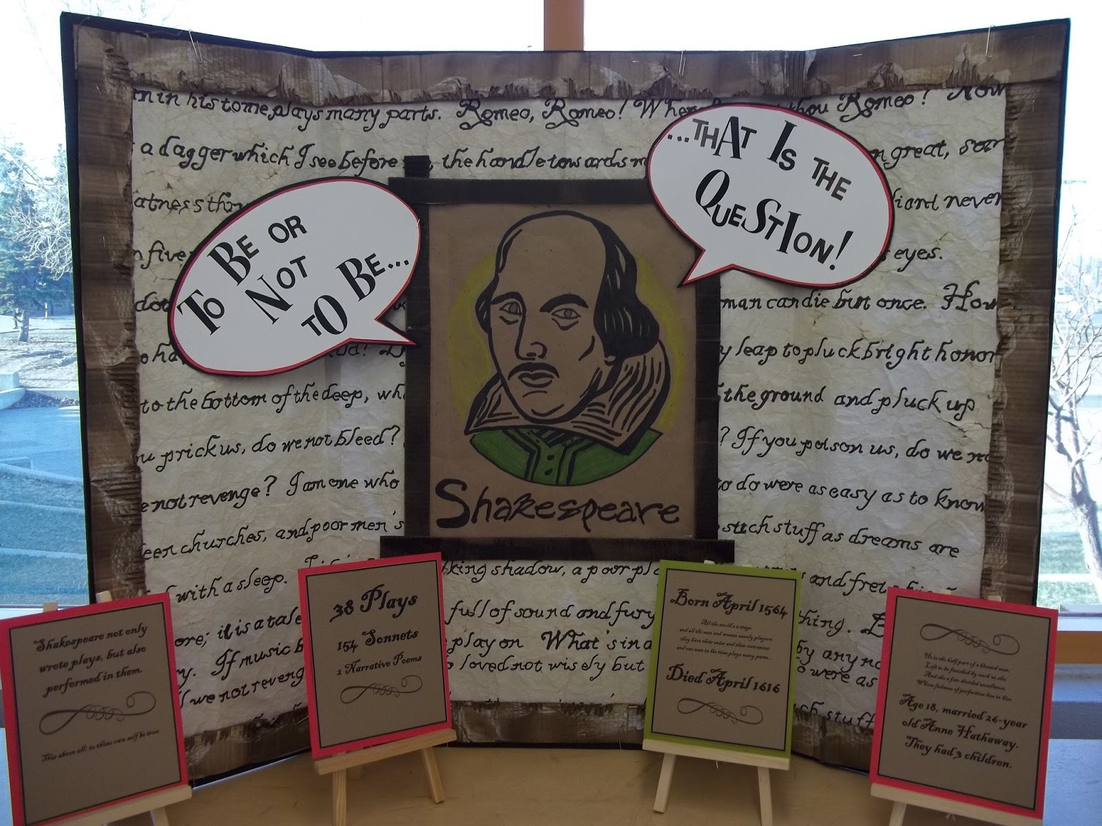Library Displays: Shakespeare's Birthday - April 23