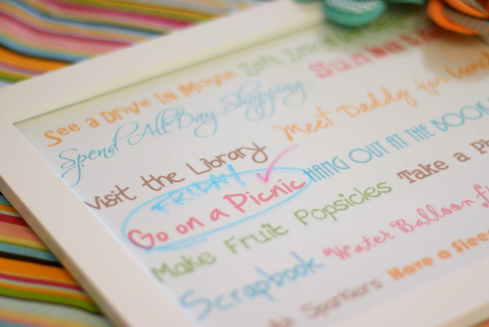 Bunches and Bits: Summer Bucket List and my Favorite Fonts