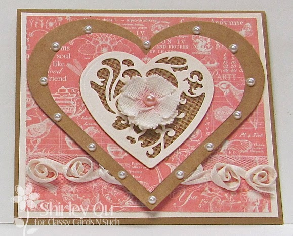 Classy Cards 'n Such: CCNS Challenge #70 Shabby Chic Heart