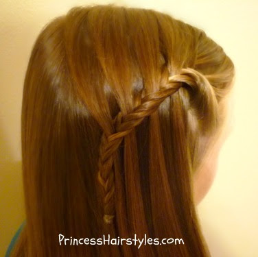 Waterfall Fishtail Braid | Hairstyles For Girls - Princess Hairstyles