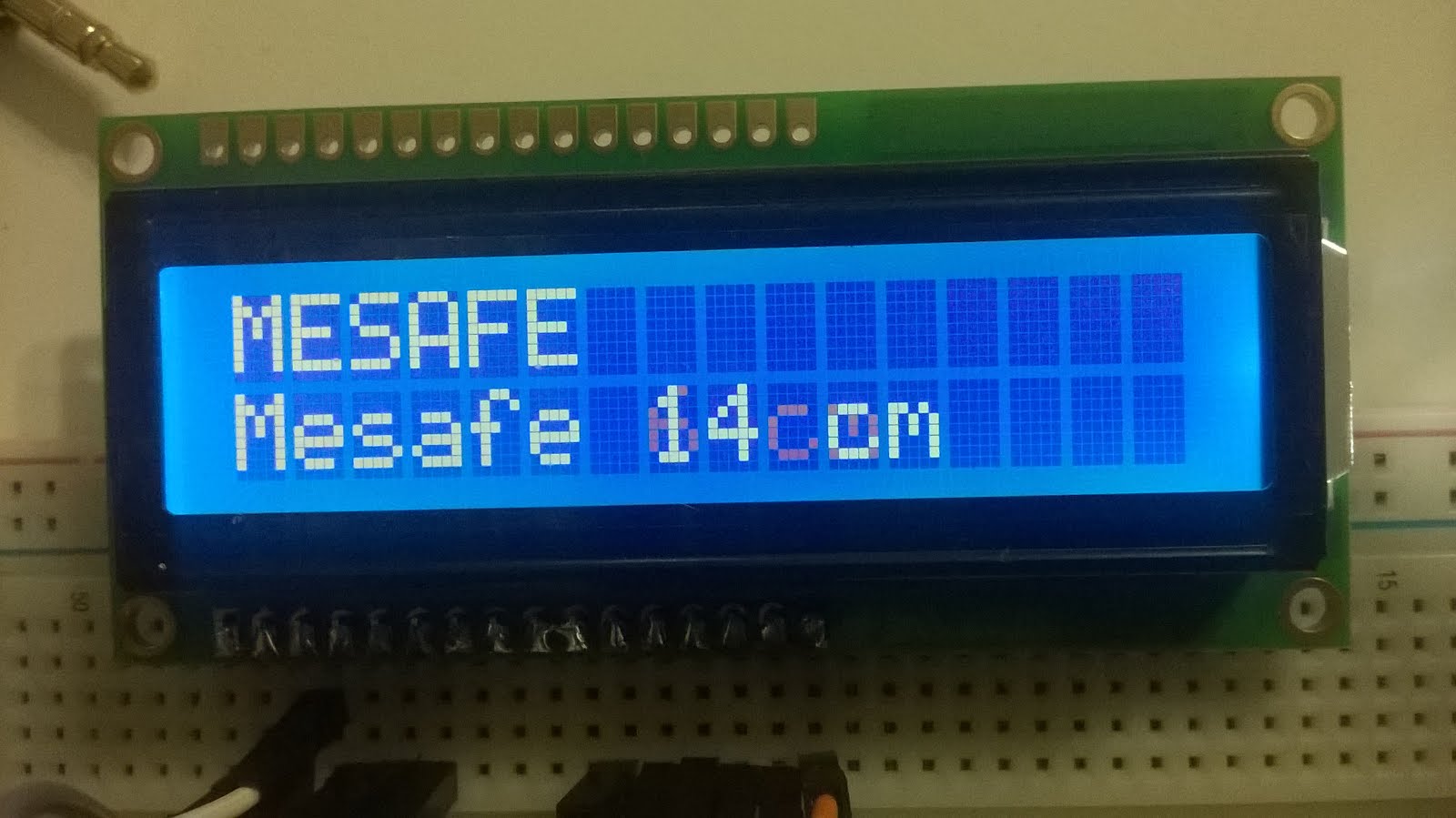 Arduino günlükleri: 16x2 LCD ekran ile imtihan... vee Park Sensörü