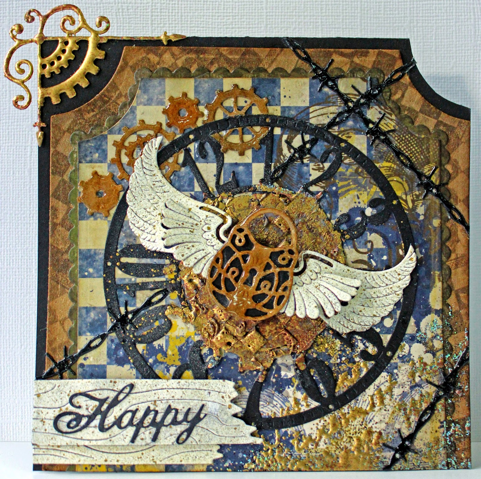 Happy Steampunk Card with Corina Finley - Cheery Lynn Designs ...
