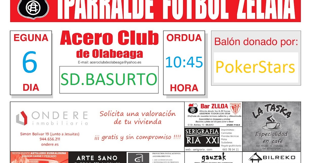 Acero Club de Olabeaga: Acero Club - SD Basurto "B"