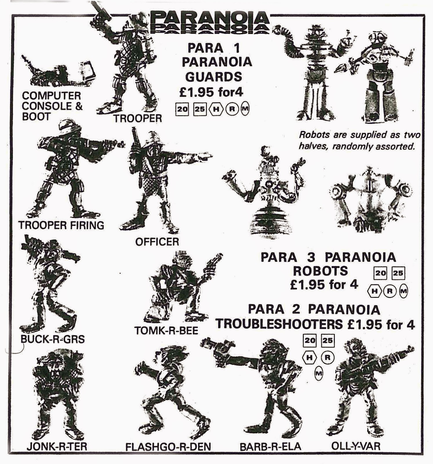 Original Ads for Paranoia Miniatures | Oldhammer Forum