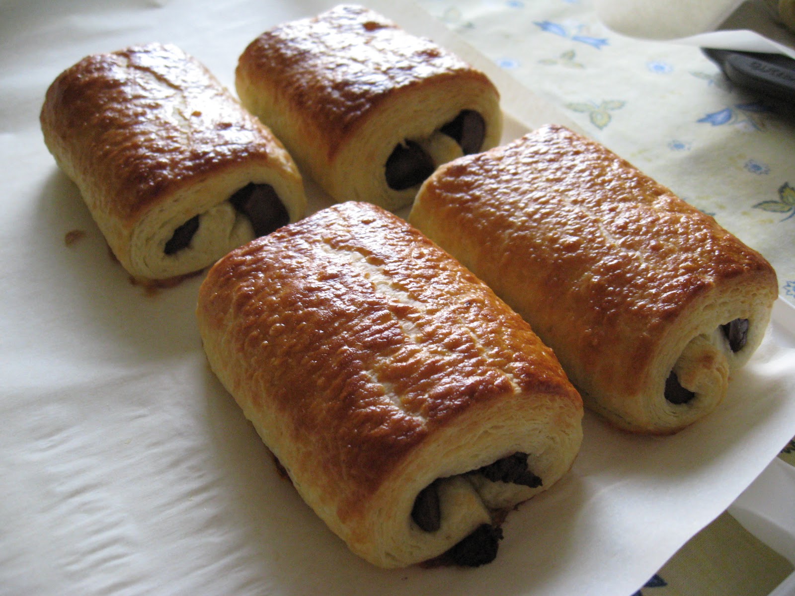 Recettes de Flipp: Chocolatines (croissants au chocolat)