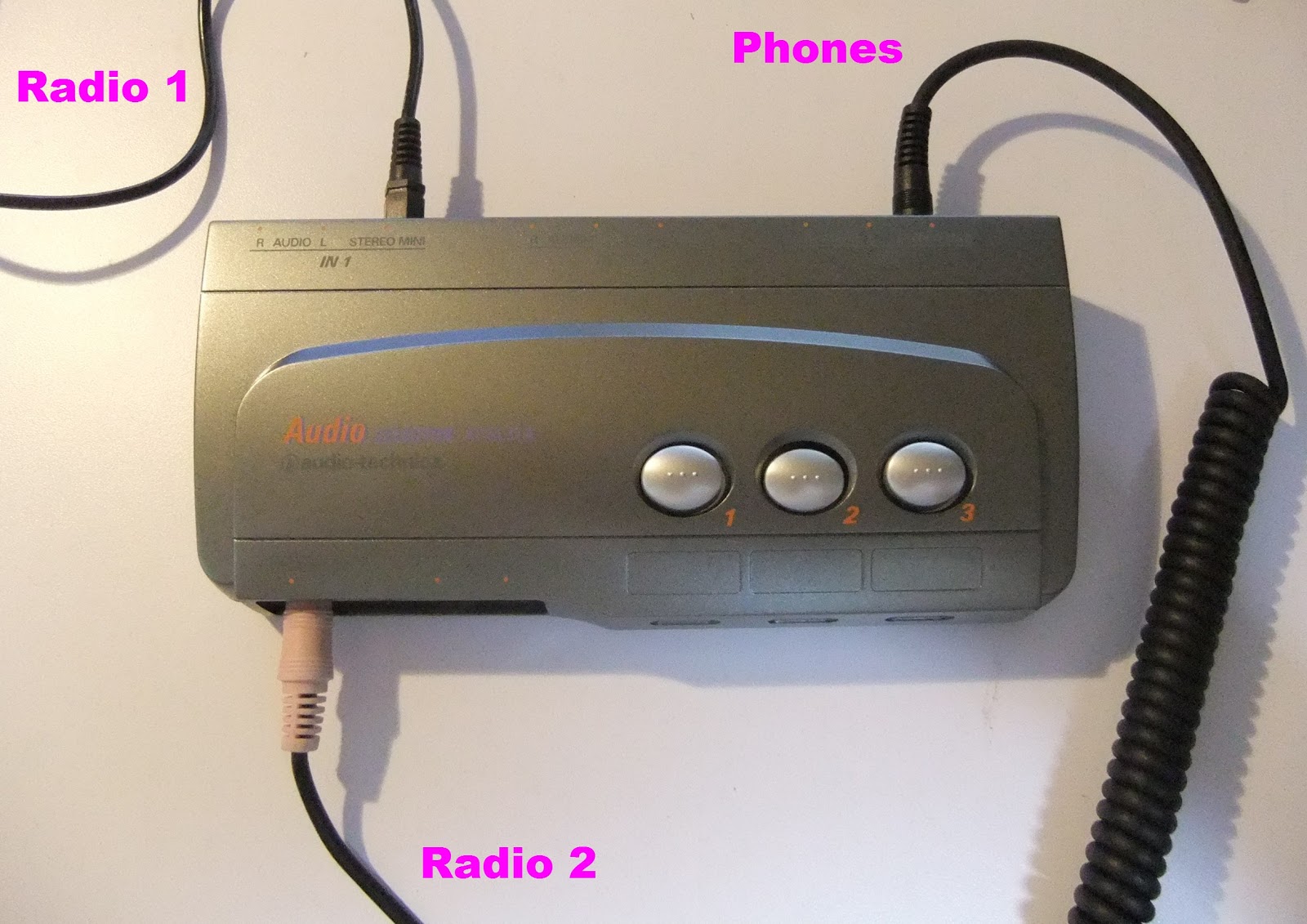 JG1VGX: SO2R用簡易Headphone Controller