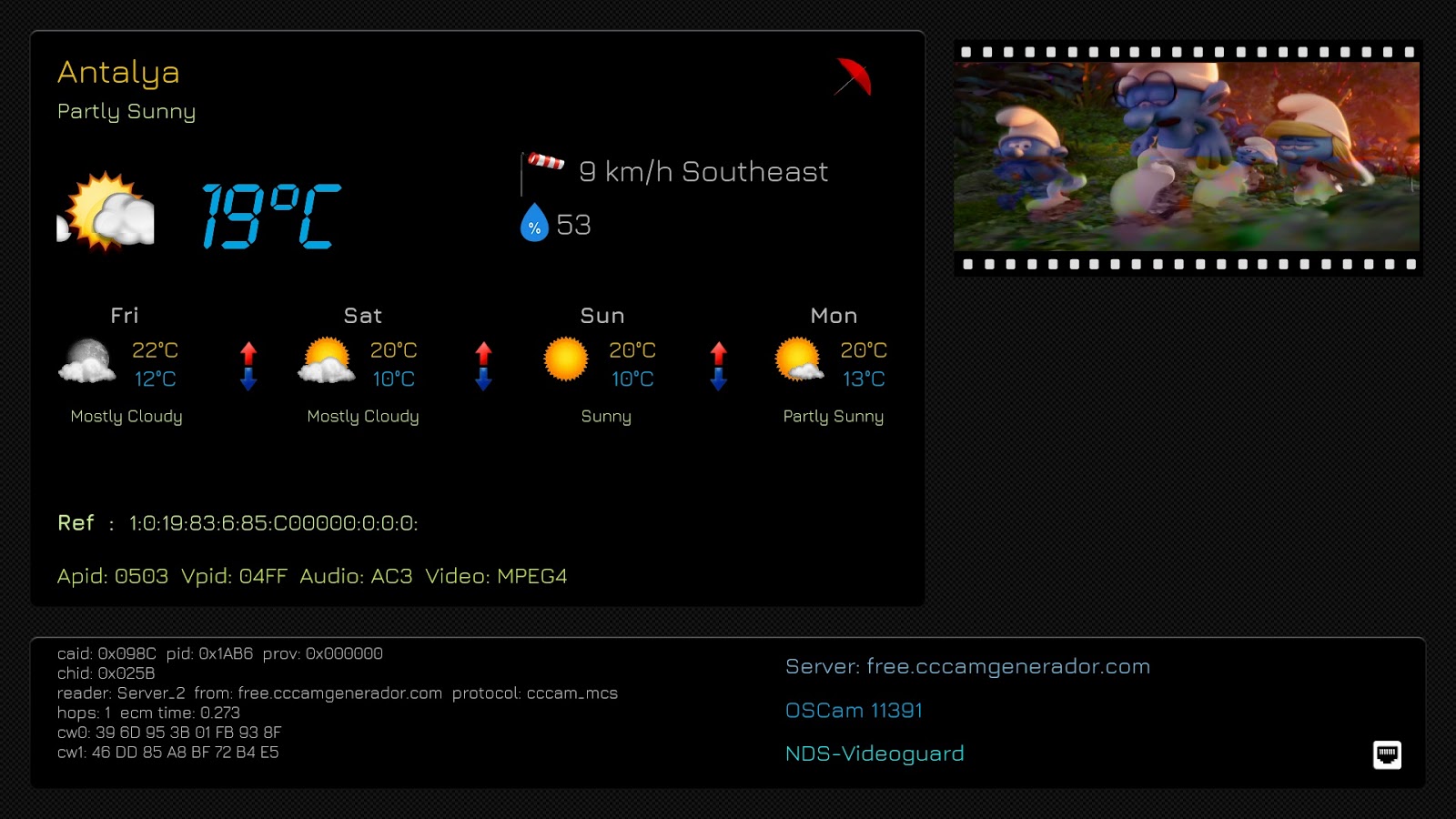 DarknessFHD enigma2 skin by digiteng for openatv