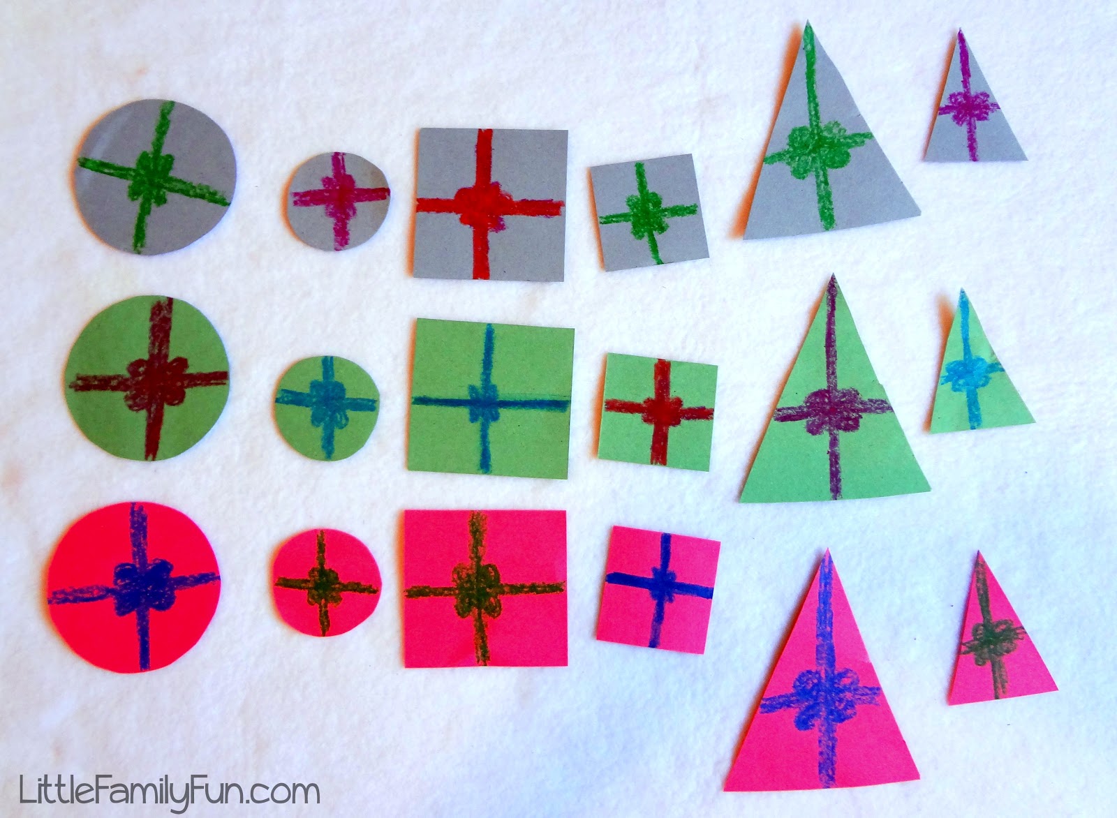 Little Family Fun: Christmas Present Sorting Activity