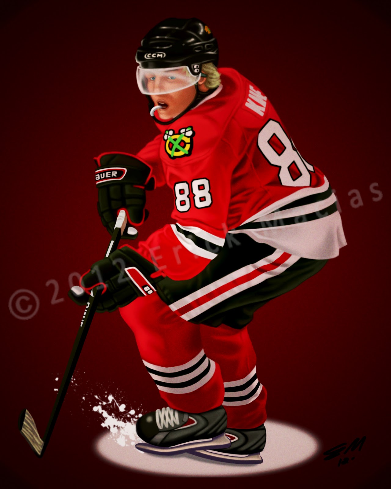The Art Blog of Erick Macias: Patrick Kane Painting