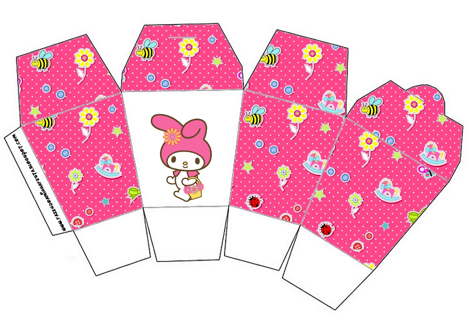 My Melody Birthday Party: Free Printable Boxes. - Oh My Fiesta! in english