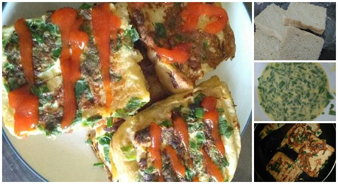 Cara membuat sarapan pagi simple dengan resep Roti goreng telur enak ...