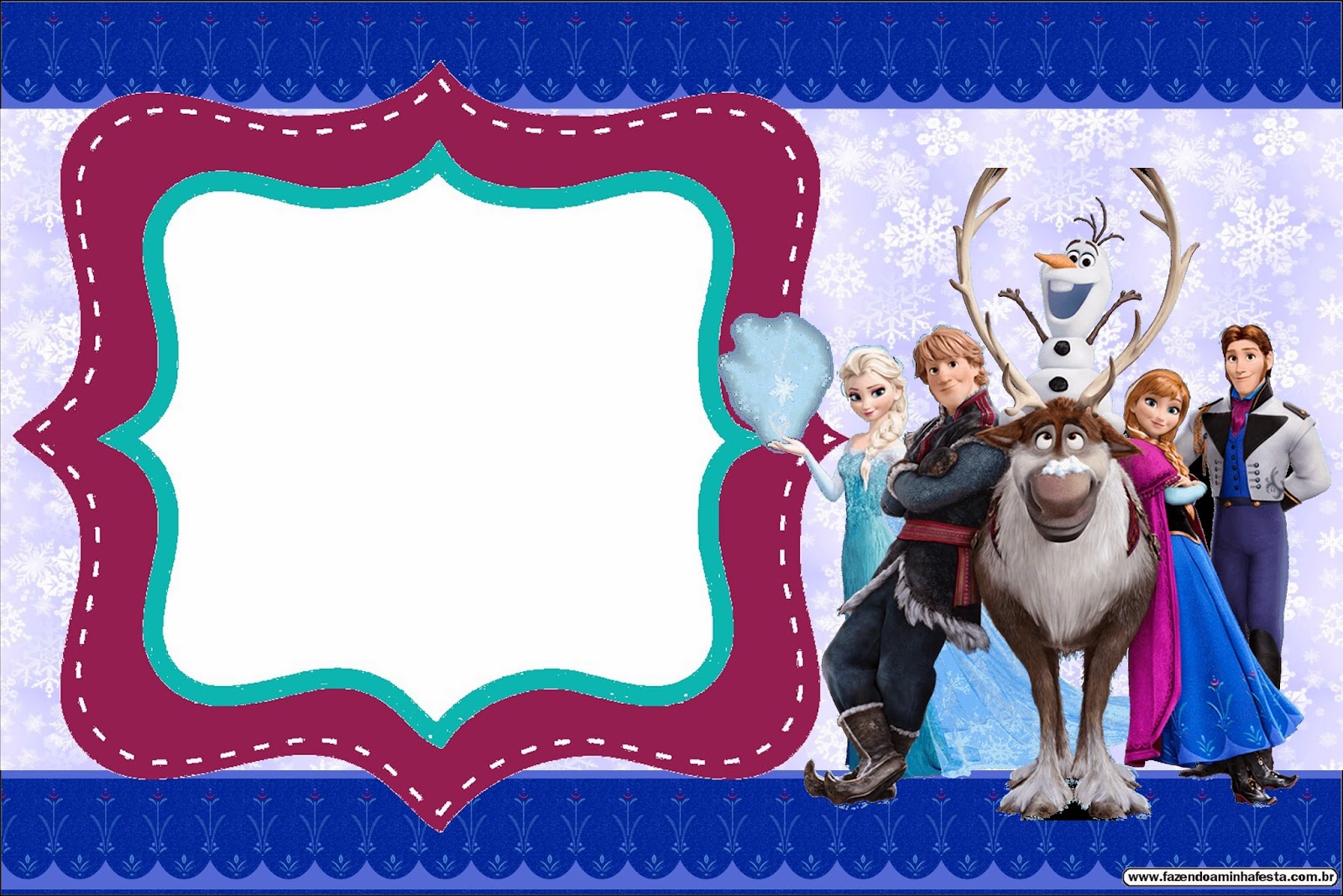 Cute Frozen Party: Free Printable Invitations. - Oh My Fiesta! in english