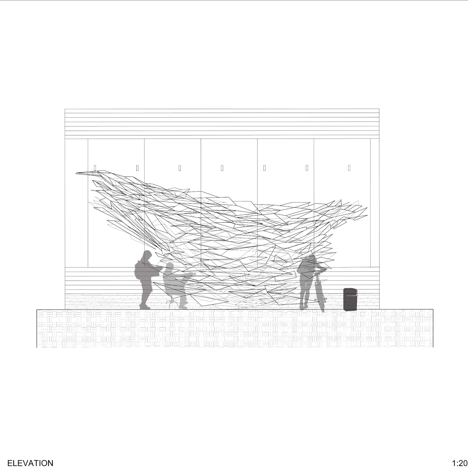 2B Glass Pavilion: Drawings