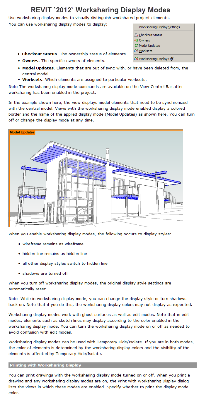 REVIT Rocks !: REVIT Worksets At a Glance