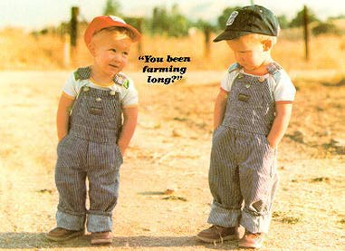 The Backwards K Corral: "You been farming long?"