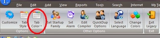 MICHIGAN FAMILY TRAILS : LEGACY 8–A QUICK GUIDE TO LABEL & TAB COLORS