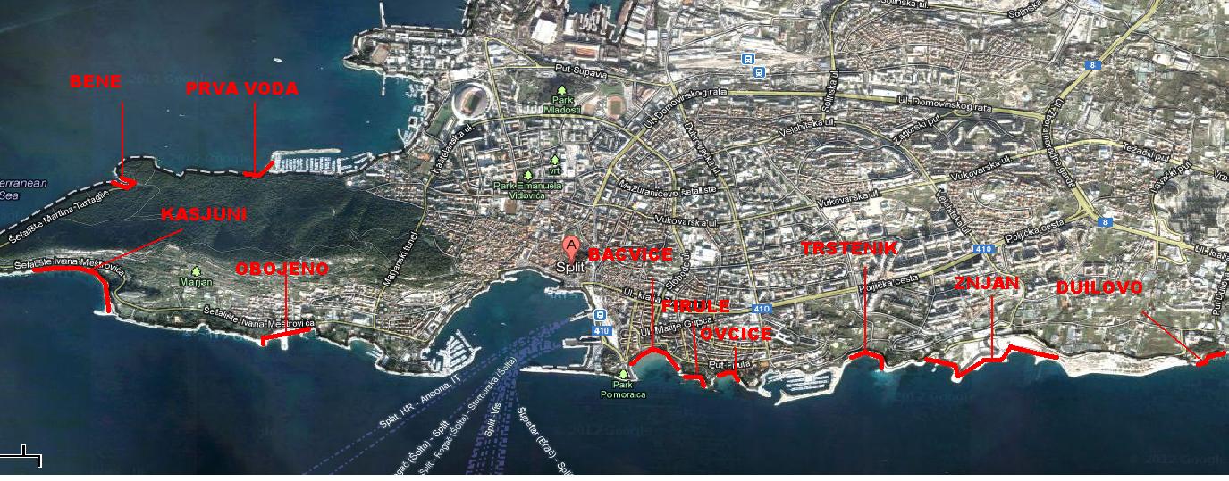 Tipfeler: Beaches in Split