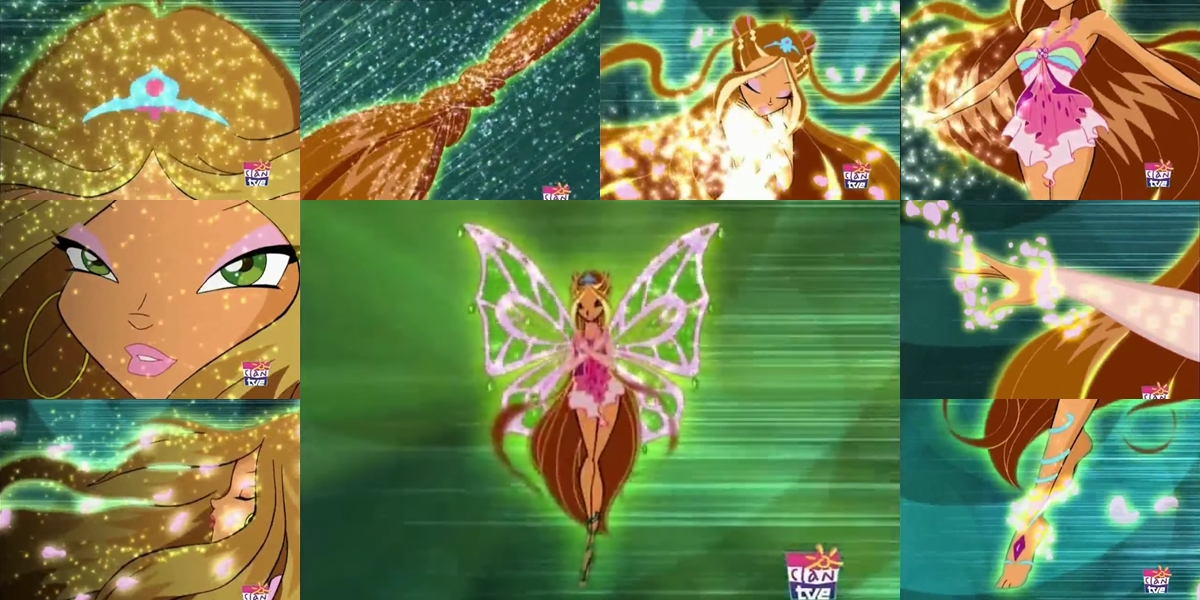 22º póster... transformación Flora Enchantix - Winx Club All