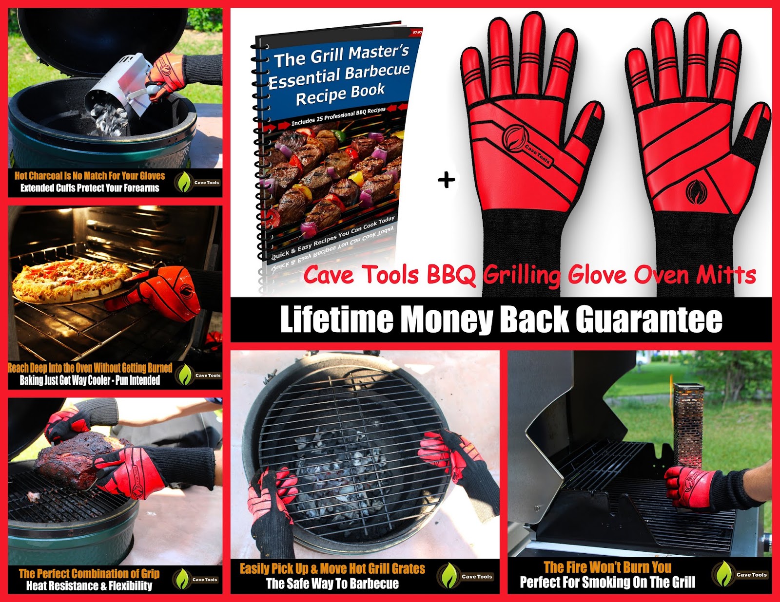 Eccentric Eclectic Woman: Cave Tools BBQ Grilling Glove Oven Mitts Review